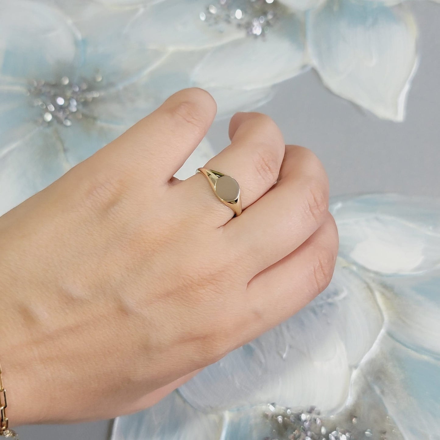 Simple Signet Ring for Ladies – Beauties Jewelry NYC