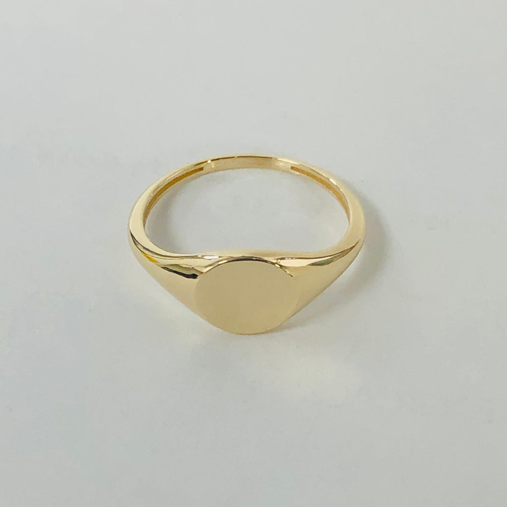 Simple Signet Ring for Ladies – Beauties Jewelry NYC